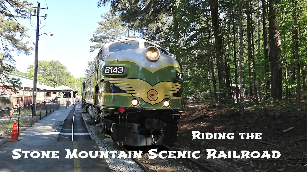 Riding the Stone Mountain Scenic Railroad - YouTube