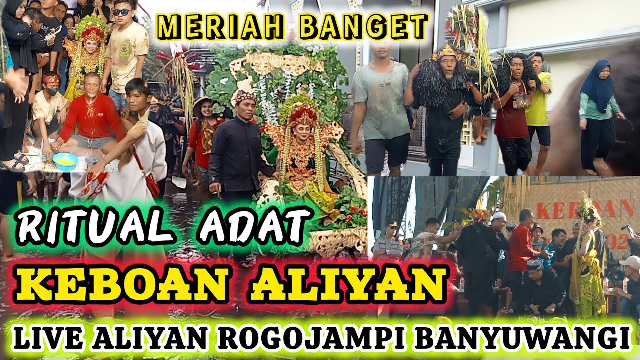 Ritual Adat Keboan Aliyan Terbaru 2024 live Aliyan Rogojampi Banyuwangi - YouTube