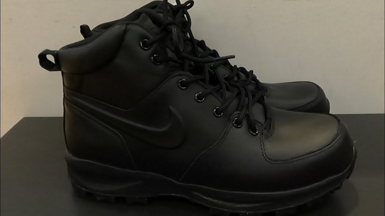 NIKE MEN'S MANOA LEATHER HIKING BOOT CLOSER LOOK NIKE MENS BOOTS SHOE ...