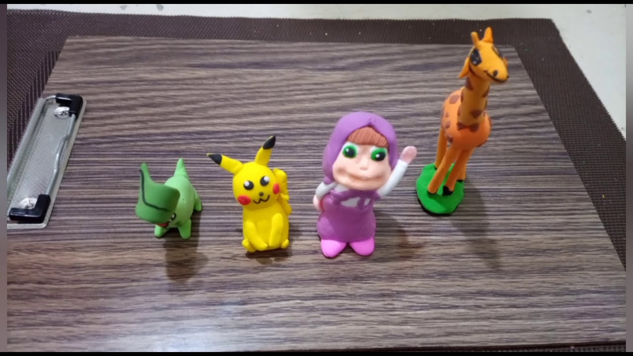 How to make Masha's Doll with clay || Step by step || Easy Clay Art ...