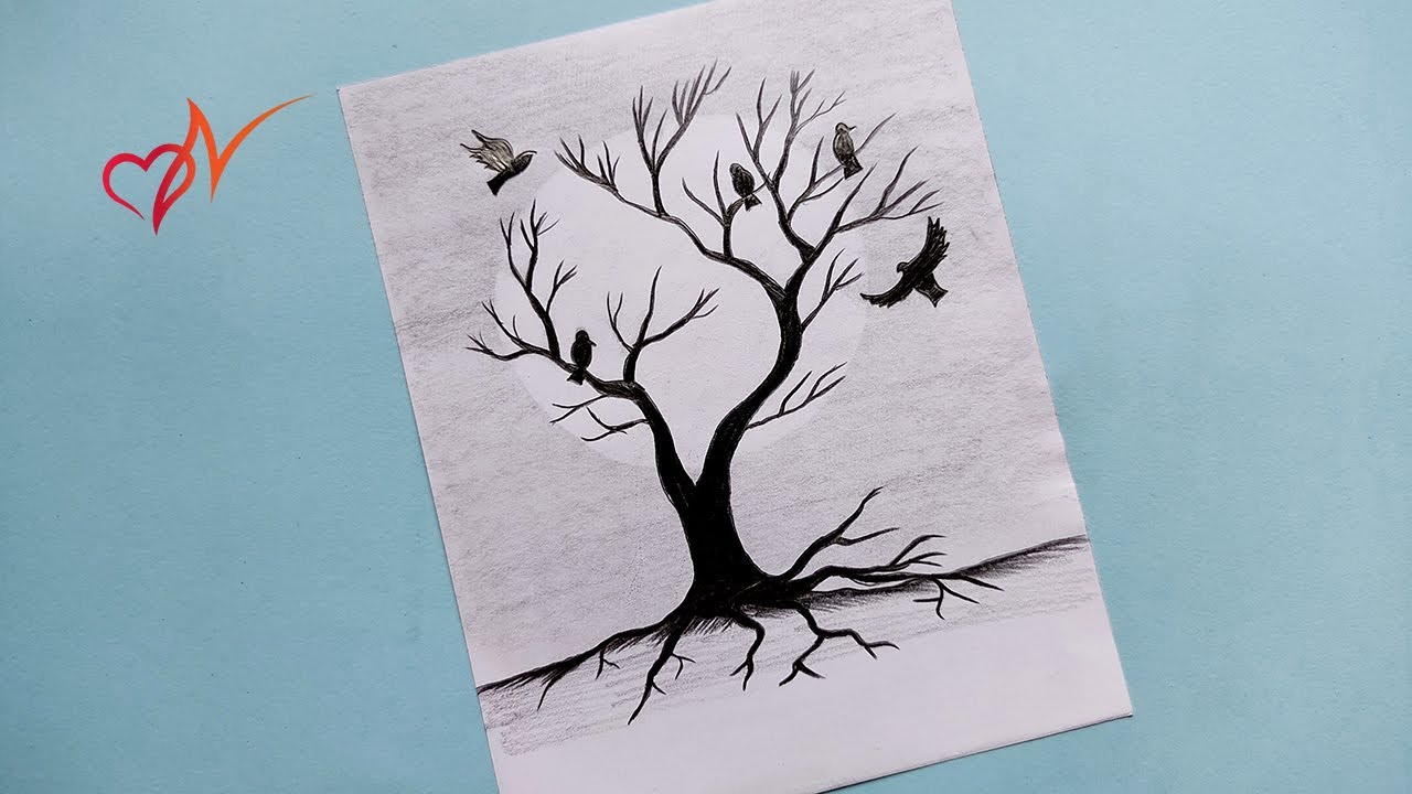 How To Draw A Realistic Tree Without Leaves