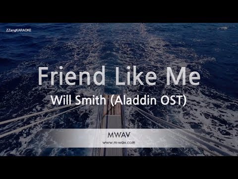 Will Smith-Friend Like Me (Aladdin OST) (Karaoke Version) - YouTube