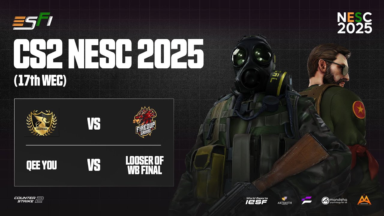 WB and LB Finals - CS2 - NESC 2025 (17th WEC) - YouTube