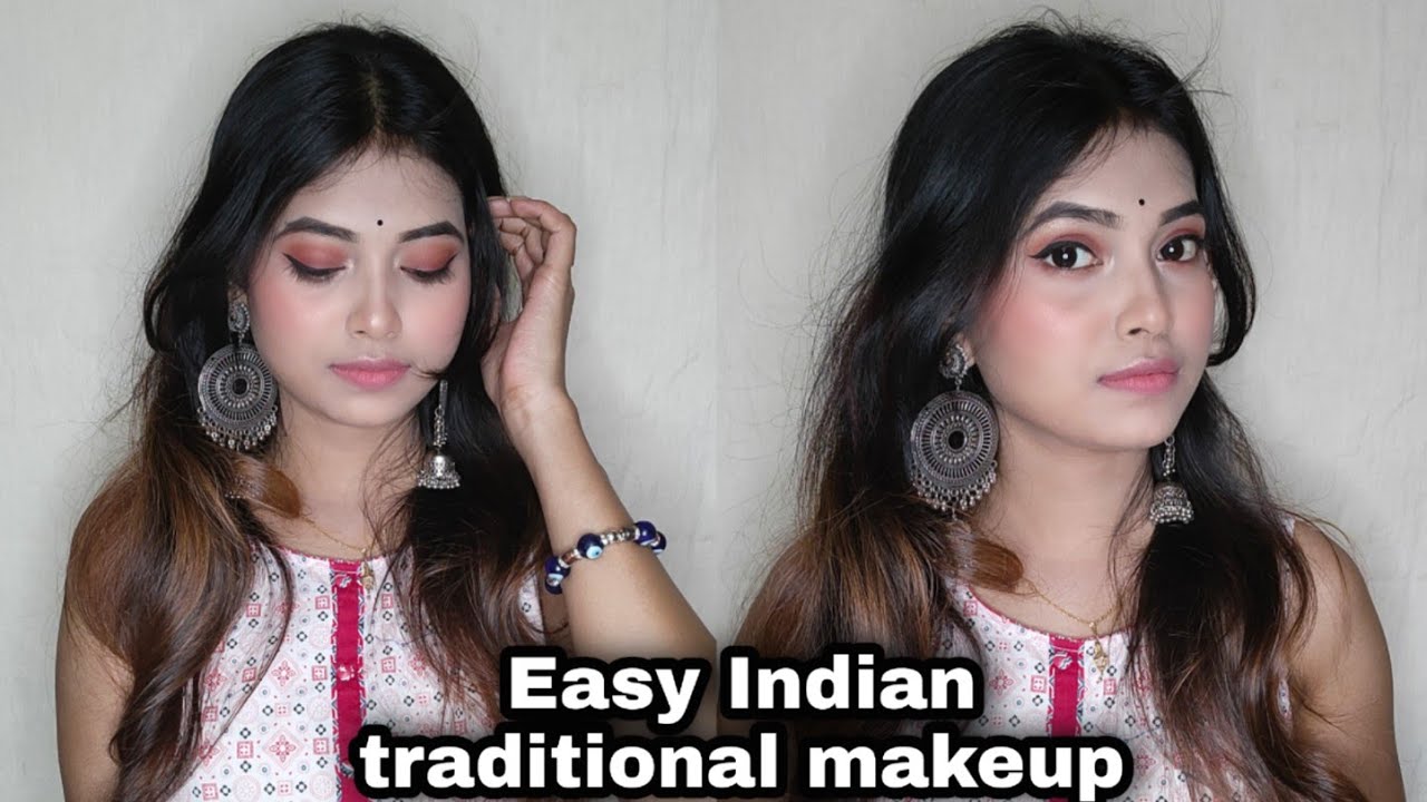 Easy Indian traditional makeup tutorial || - YouTube
