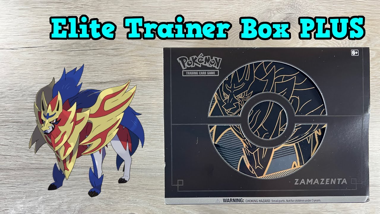 Pokémon Opening Sword & Shield Elite Trainer Box Plus - Zamazenta - YouTube