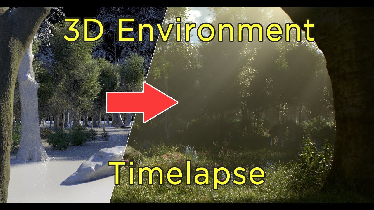Realistic 3D Environment in 5 mins - Timelapse - YouTube