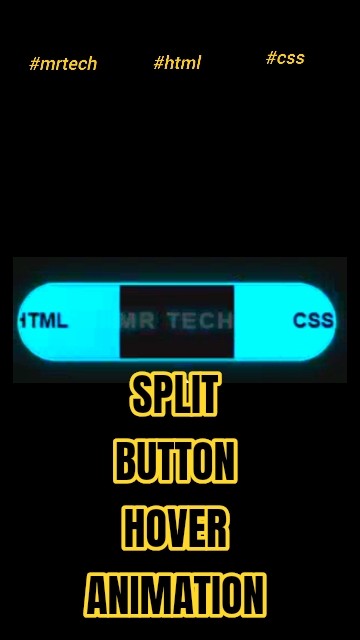 How to create Split Slide Button Hover Animation using HTML & CSS #coding #shorts - YouTube