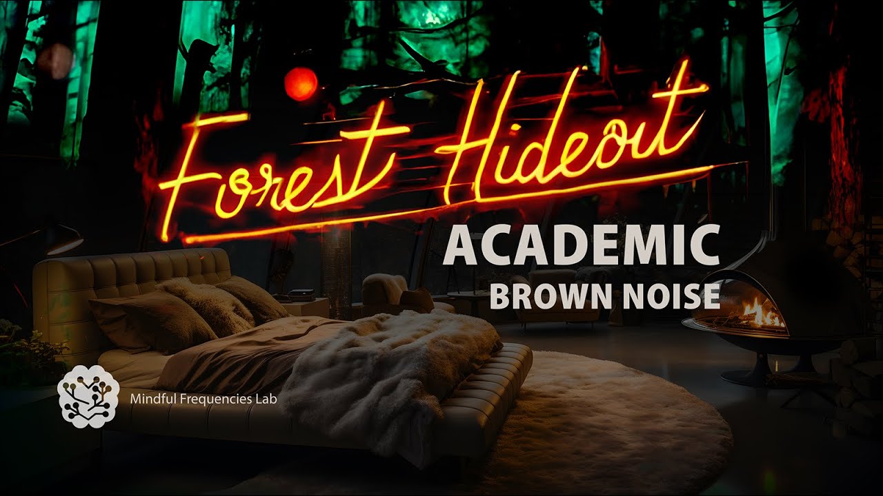 Soothing Academic Brown Noise by the Fireplace for Relaxation After ...