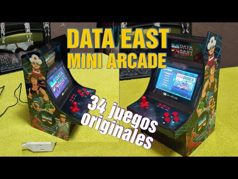 MINI ARCADE DATA EAST CLASSICS (34 juegos clasicos) - YouTube