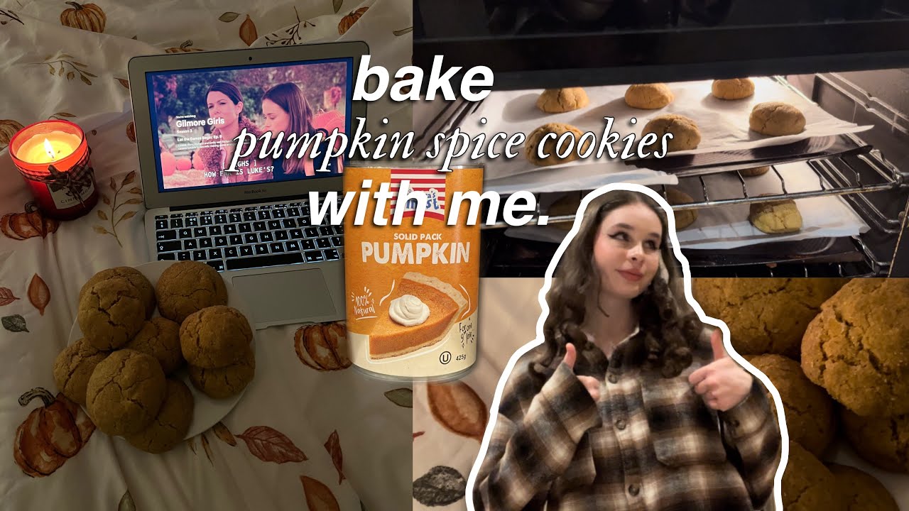 bake with me & chit chat🥧 | pumpkin spice cookies - YouTube