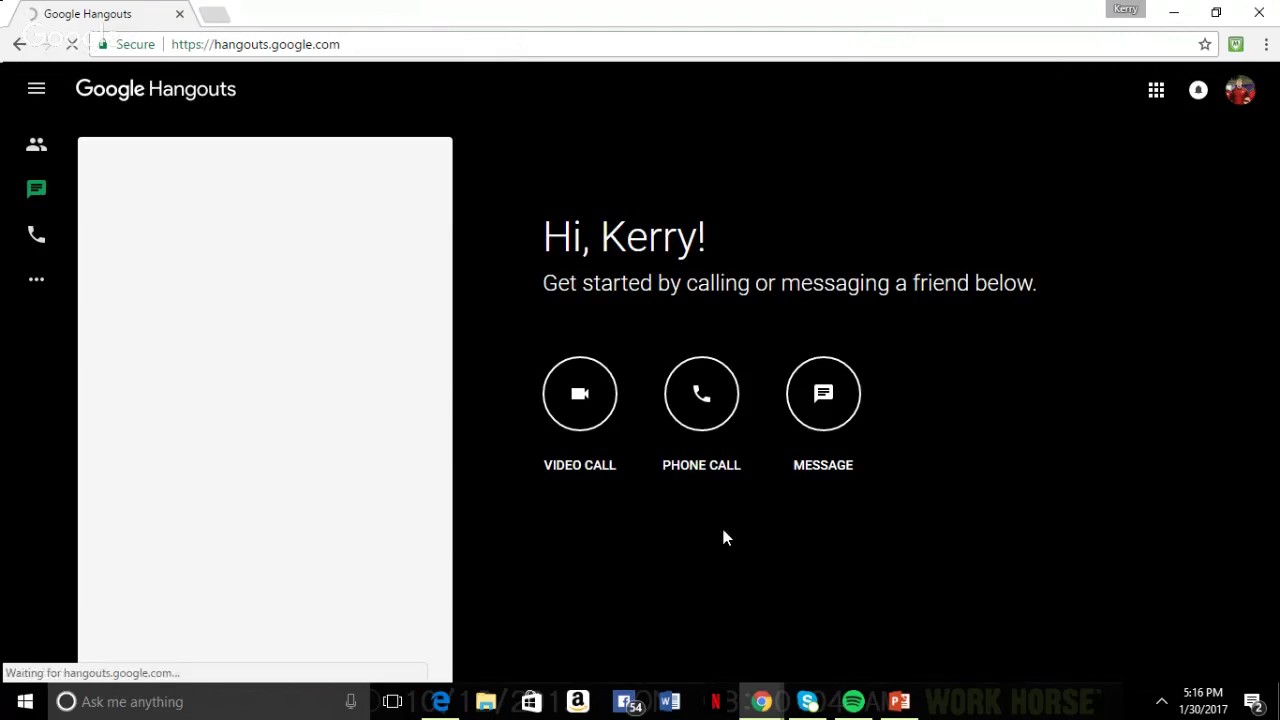 hangout video call - YouTube