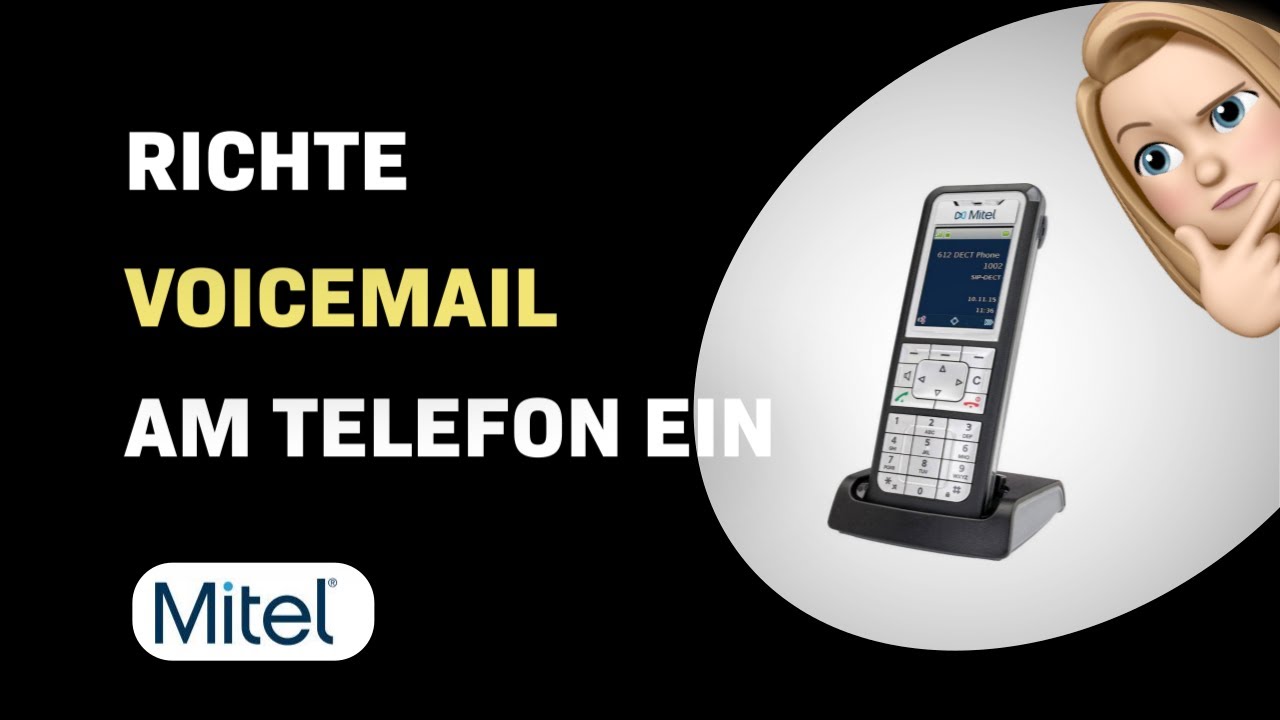 So richten Sie die Voicemail im Mitel 612d Telefon ein - YouTube