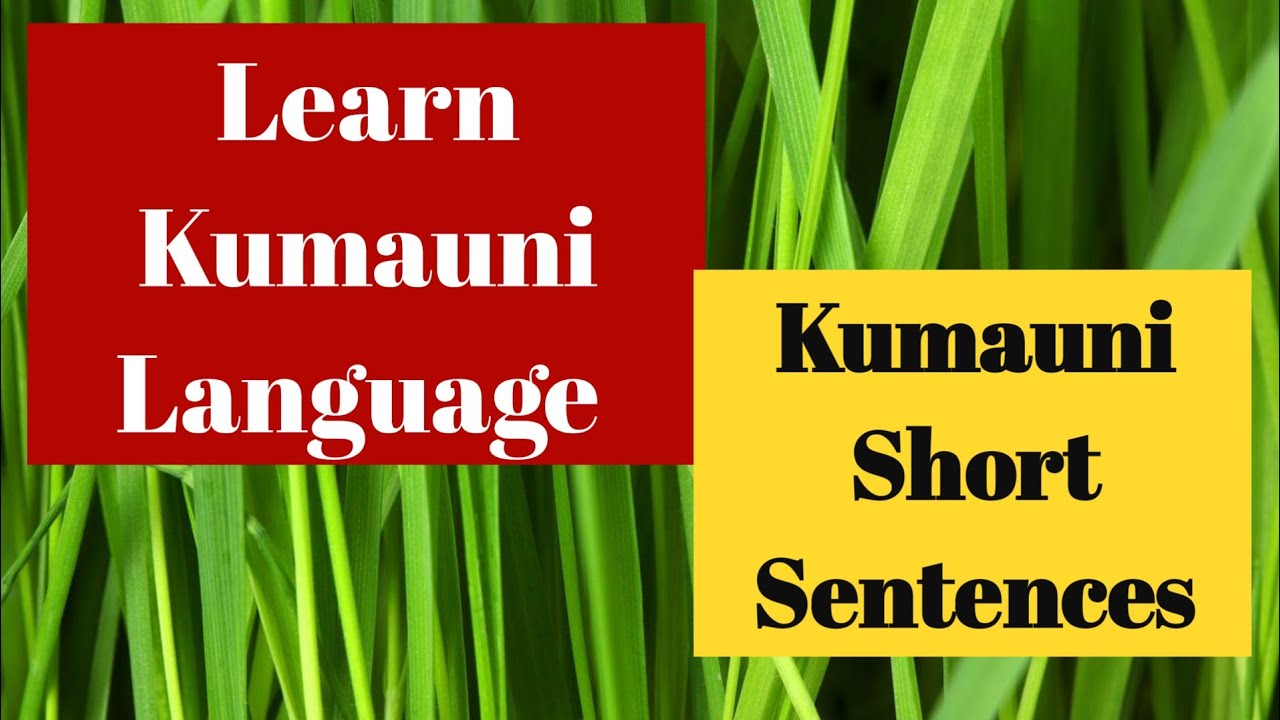 Kumauni Language Tutorial || Kumauni Short Sentences . - YouTube