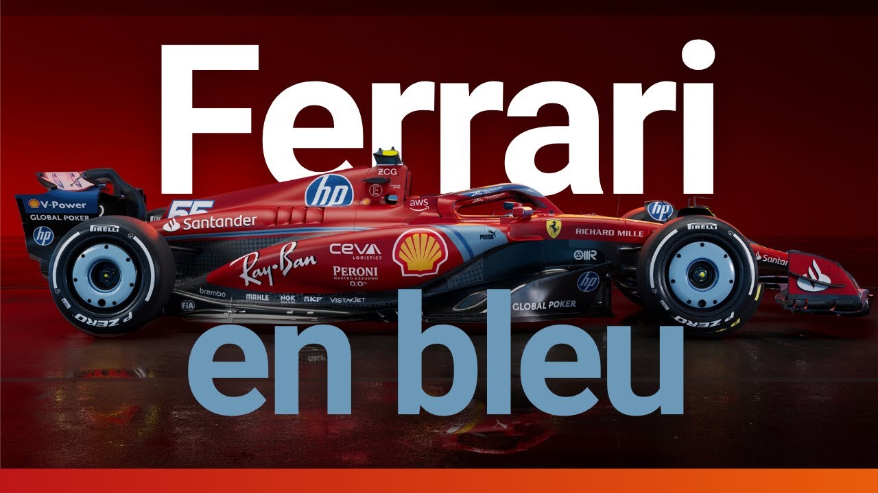 Ferrari aura du bleu sur la SF-24 à Miami - YouTube
