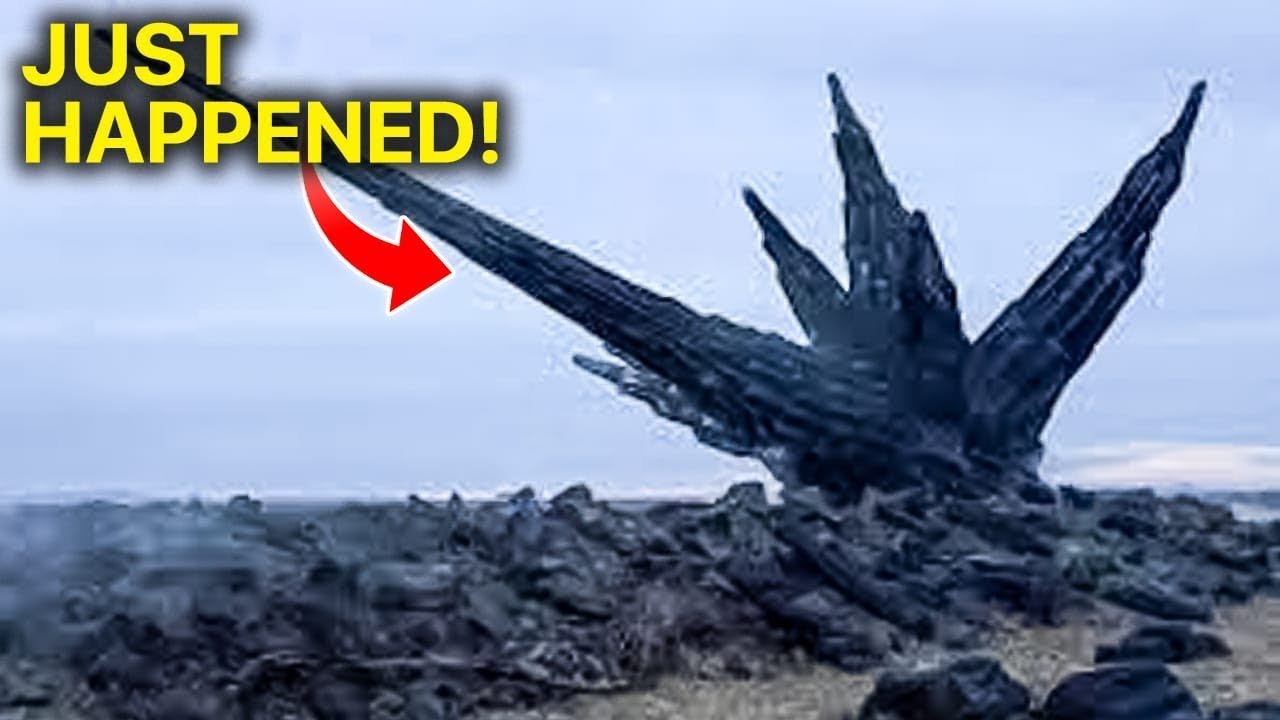 This TERRIFYING black object just CRASH LANDED from outer SPACE - YouTube