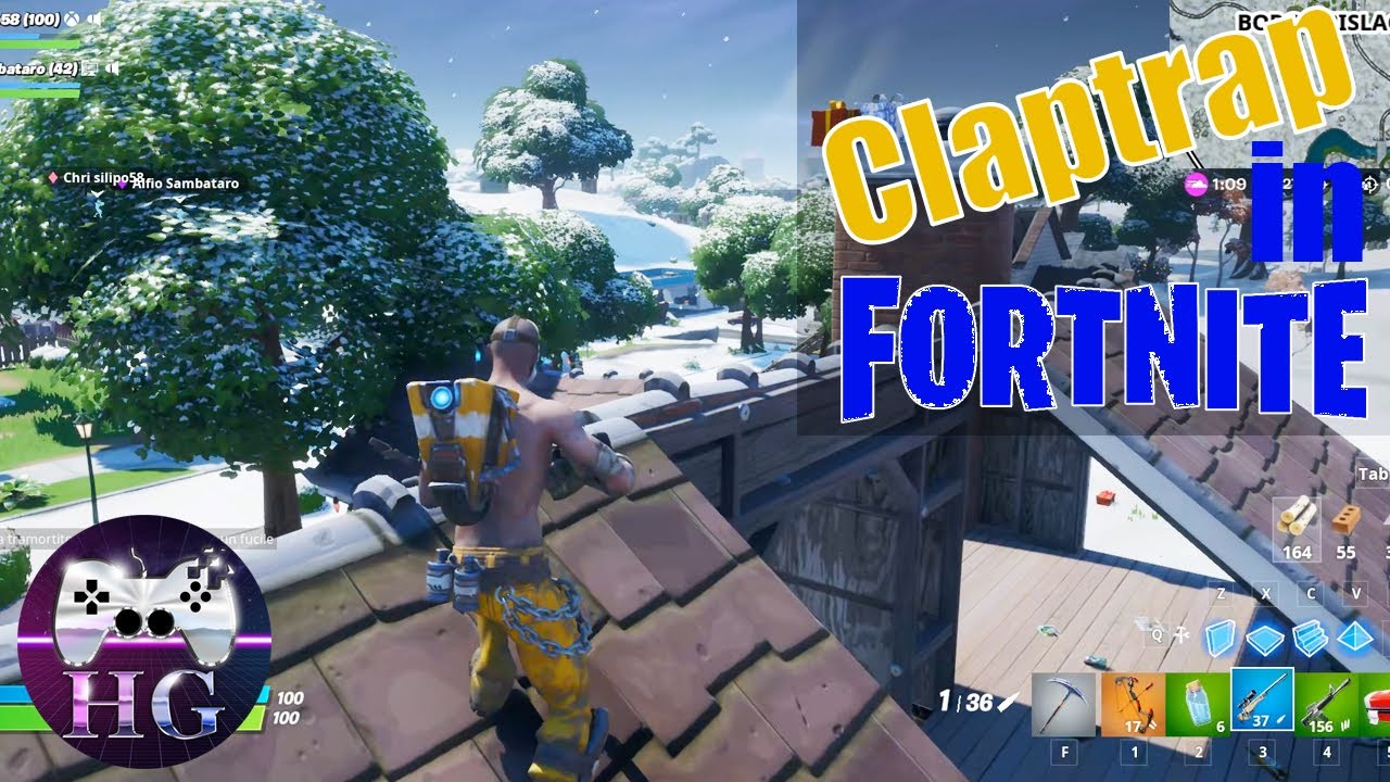 Claptrap comanda anche in Fortnite. - YouTube