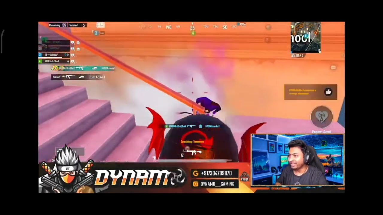 Dynamo Full rush game play | Hard work gaming 🔥🔥 ️ | Custom special game play @dynamogaming ...