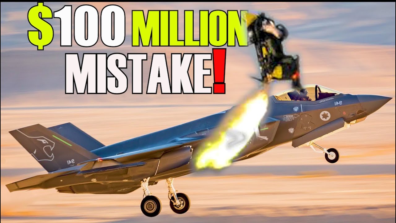 $100 MILLION DOLLAR Military Jet CRASH and Pilot EJECTS Military Reaction F35 EJECTION - YouTube