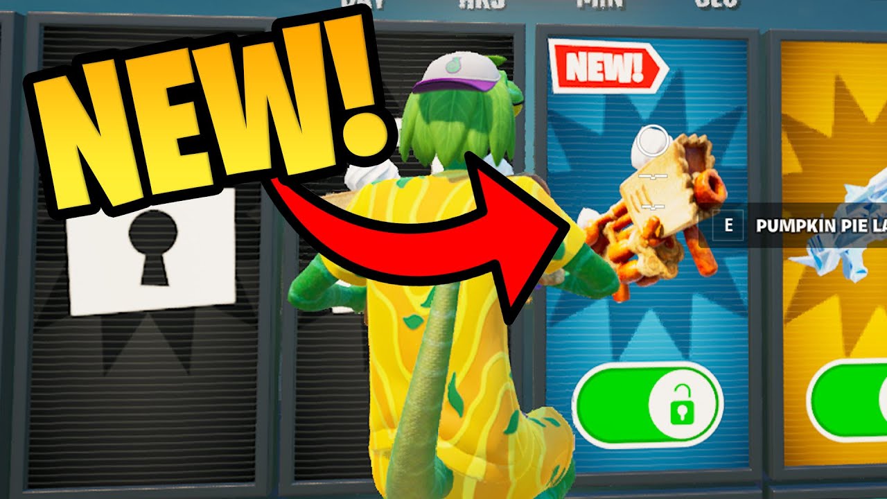 How To Get NEW Pumpkin Pie Launcher in 1vs1 with every gun Fortnite ...