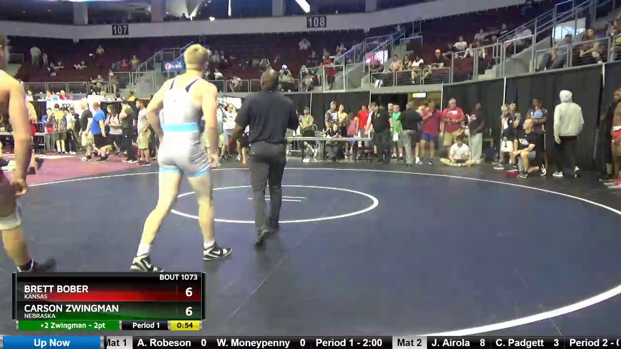Junior Men 182 Brett Bober Kansas Vs Carson Zwingman Nebraska - YouTube