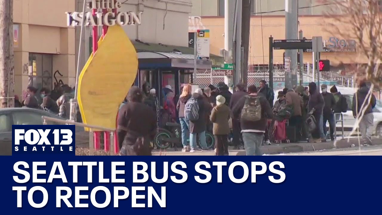 Crime-ridden bus stops set to reopen next month | FOX 13 Seattle - YouTube