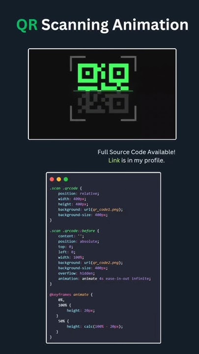 Qr Scanning Animation #css #html - YouTube