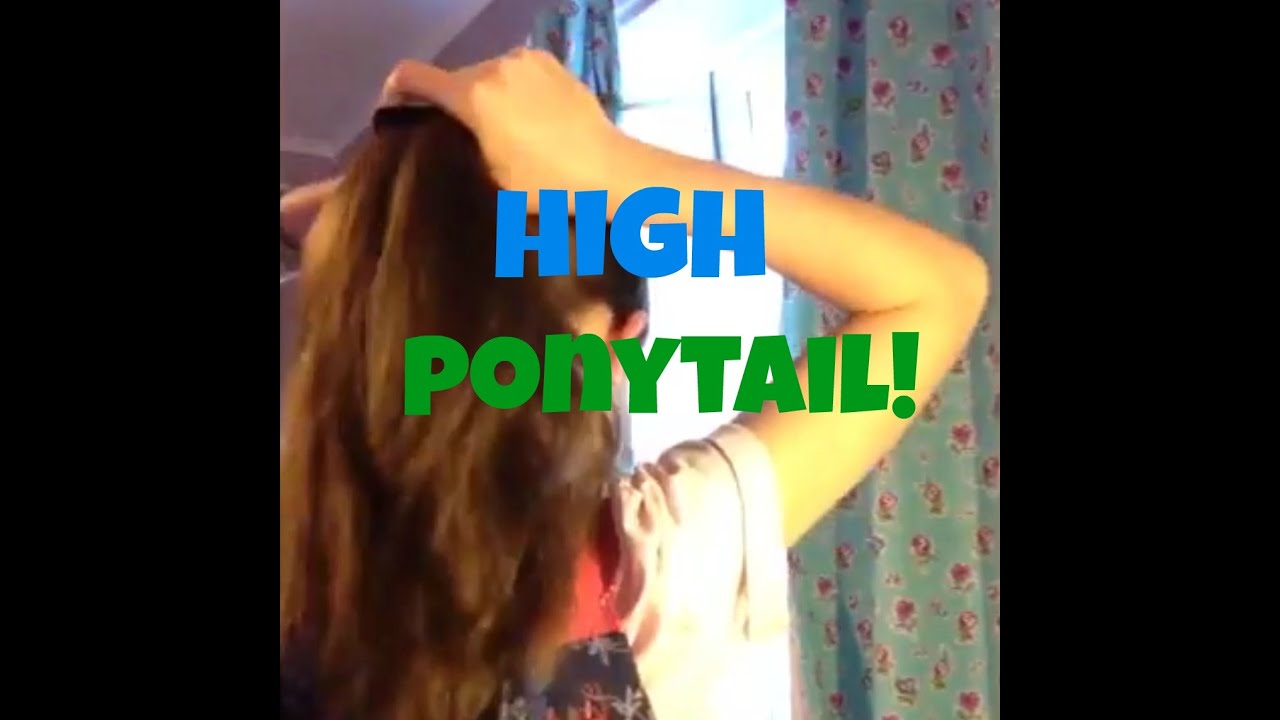 How to do the perfect high ponytail on yourself... - YouTube