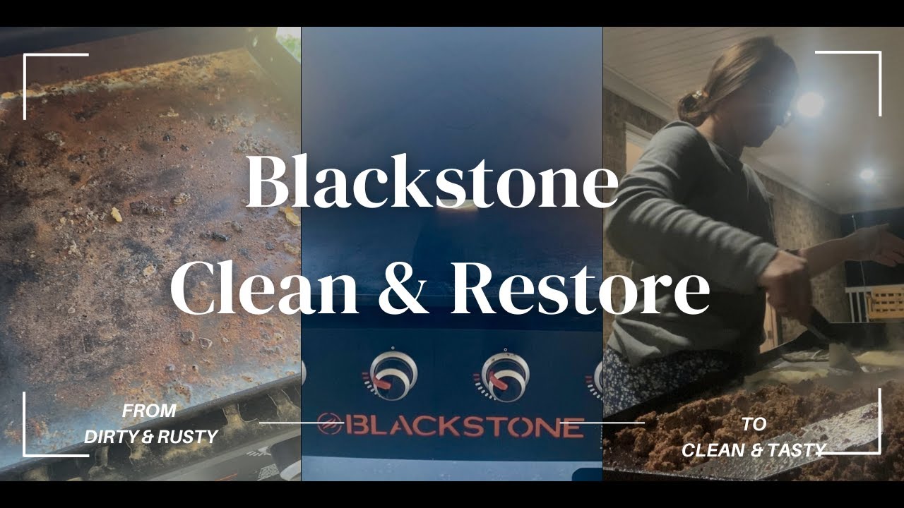 How to Clean and Season a DIRTY and RUSTY Blackstone Grill : Restore ...