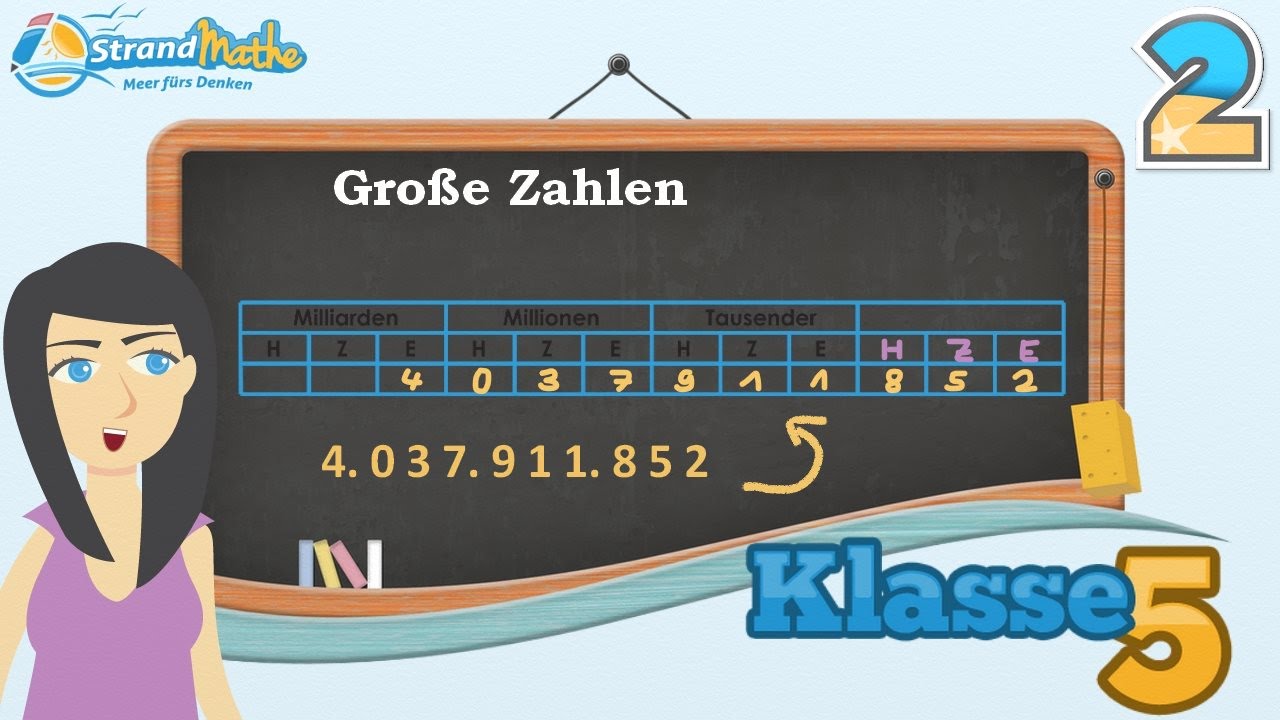 Große Zahlen schreiben Zehnersystem || Klasse 5 ★ Übung 2 - YouTube