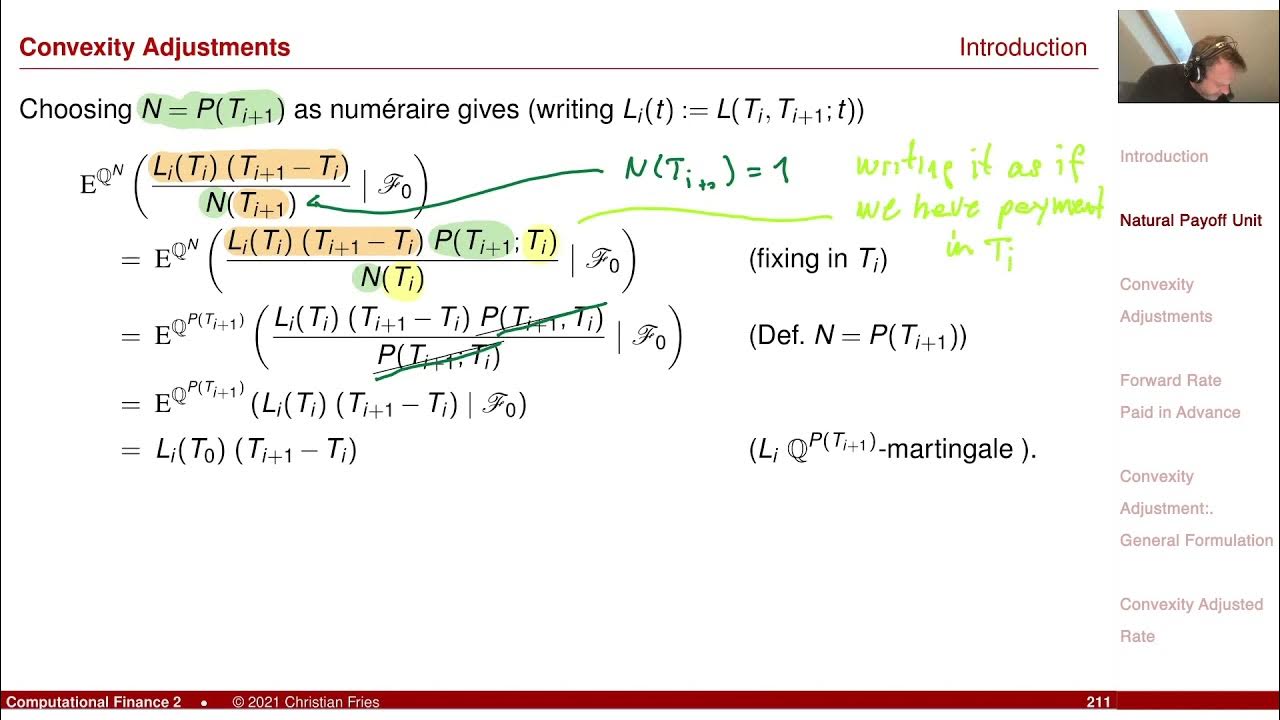 Lecture 2021-2: Appl. Math. Fin./Computational Finance 2 (14): Convexity Adjustments (1/2) - YouTube