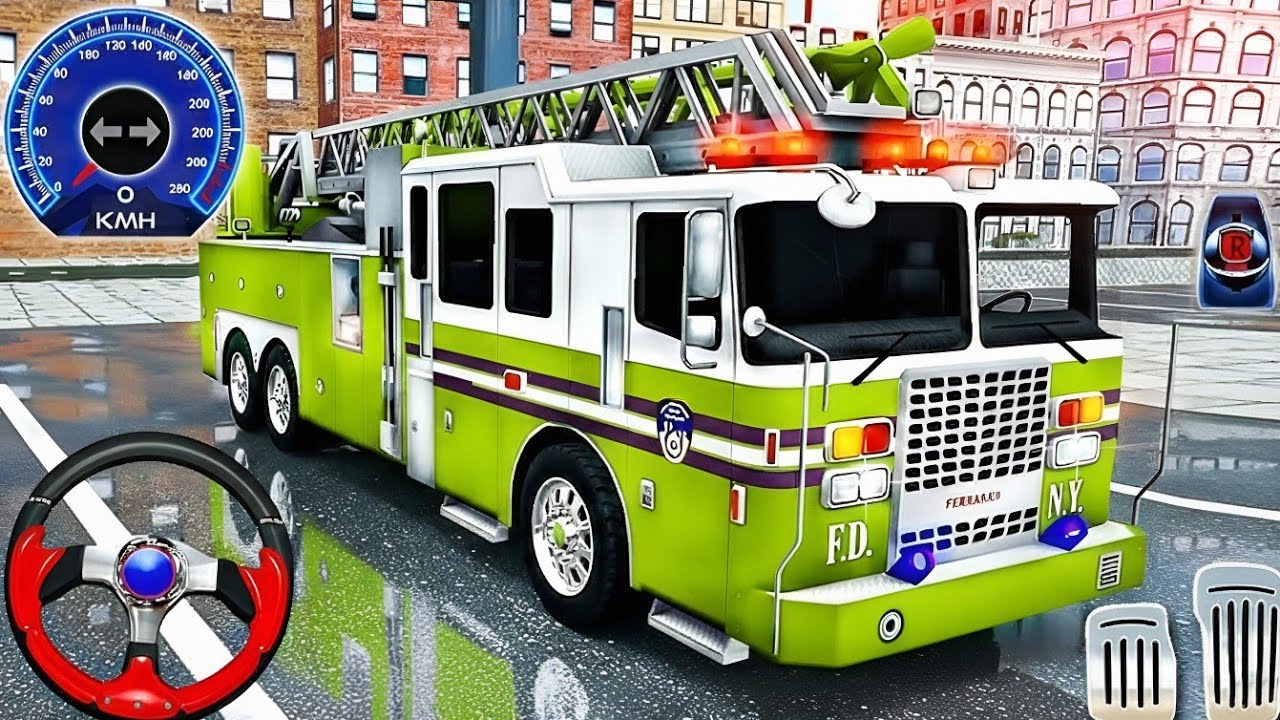 Real Fire Truck Driver Simulator | City Fire Rescue Mission | Android ...
