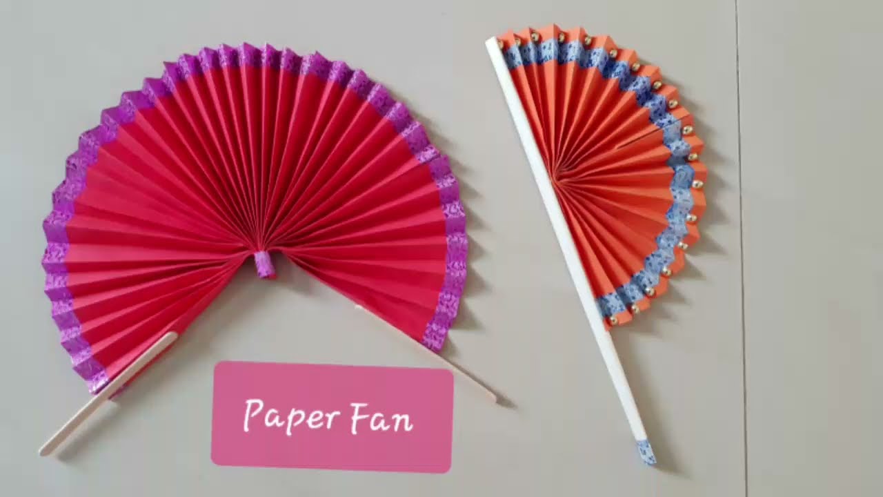 How To Make Hand Paper Fan Paper Craft Ideas Chinese Fan School Project how-to-make-hand-paper-fan-paper-craft-ideas-chinese-fan-school-project