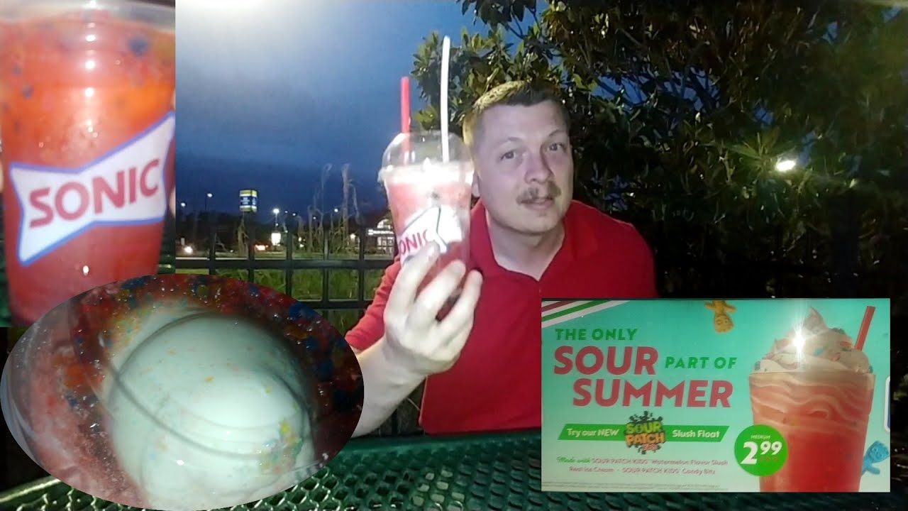 Sonic New Sour Patch Kids Slush Float. - YouTube
