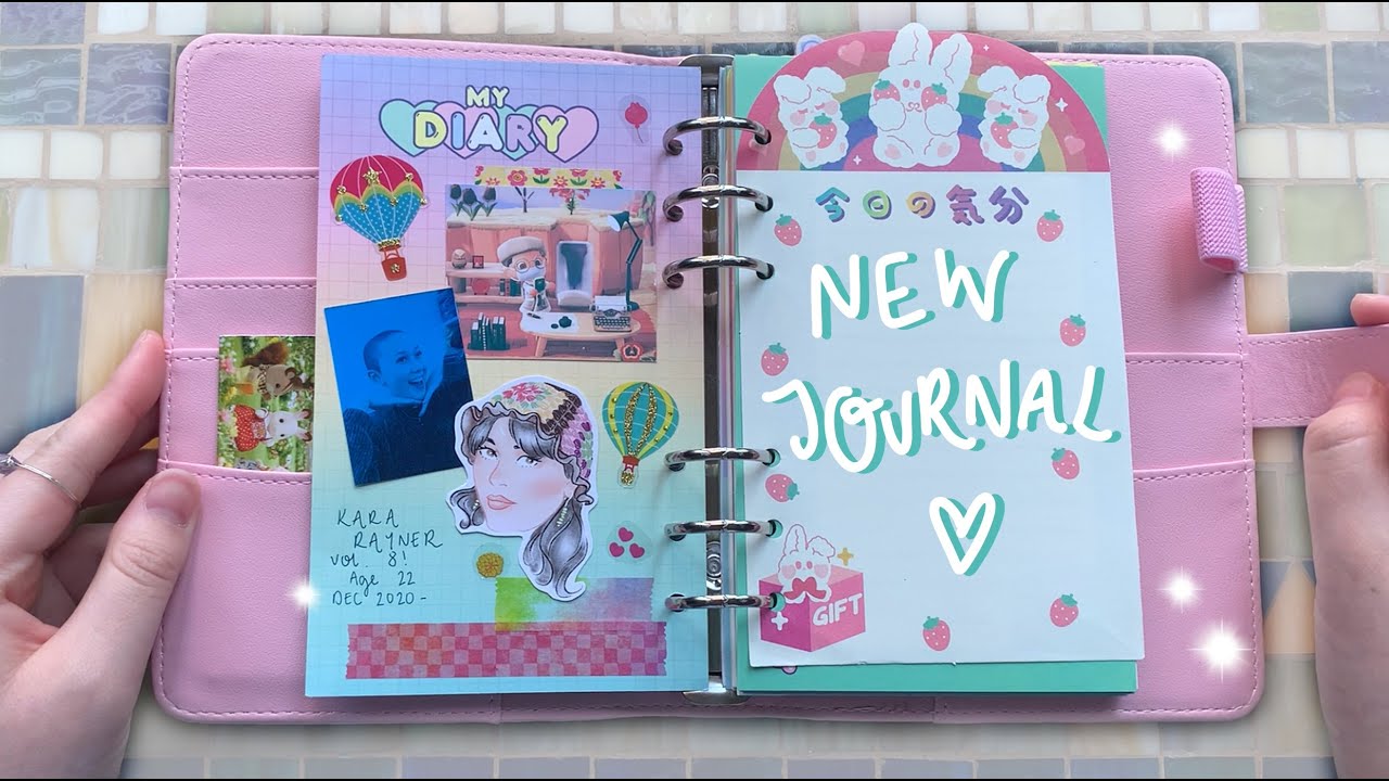 Setting up my first 6 ring binder journal! Milkjoy - YouTube