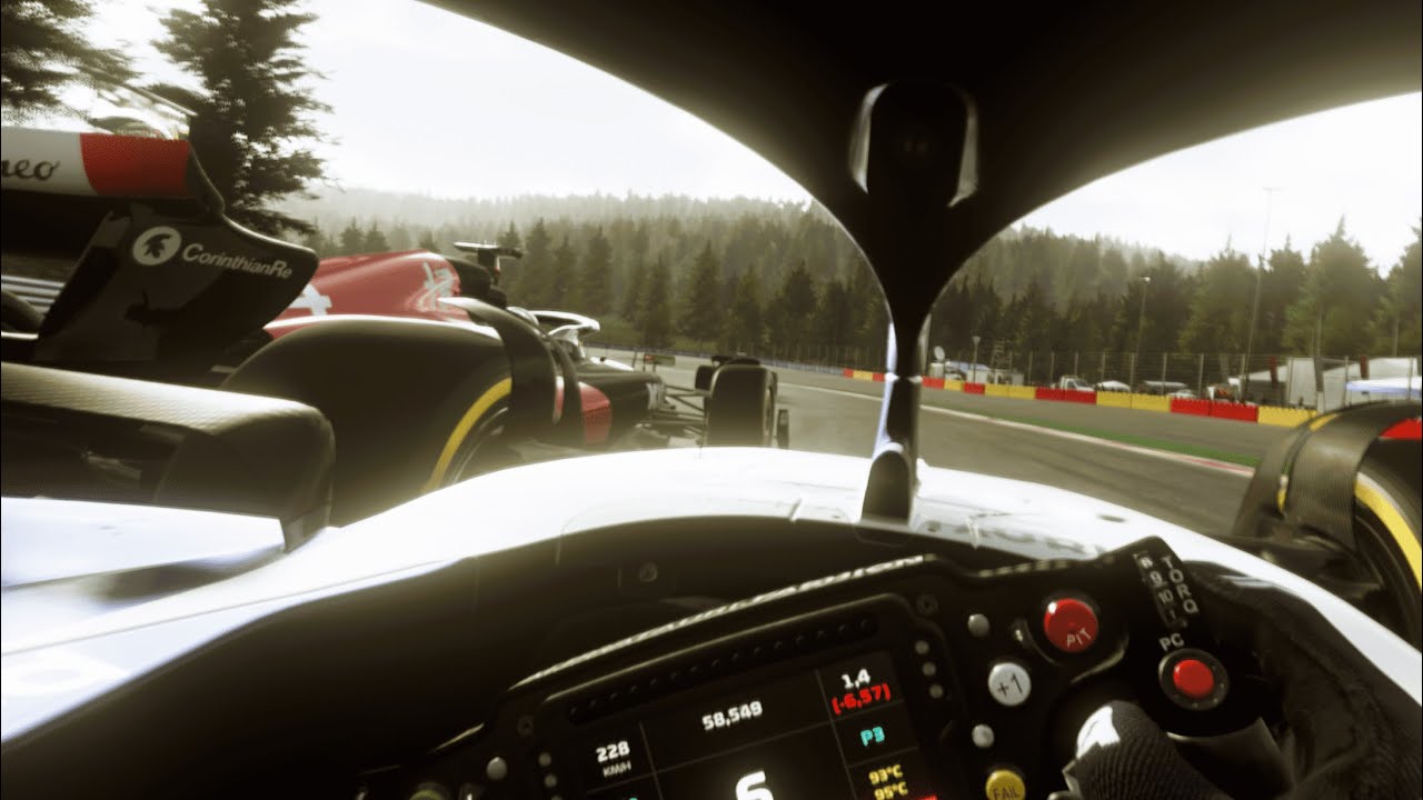 [F1 23] Cockpit Real Racing | Round 13 - BELGIUM (Head Tracker IR ...
