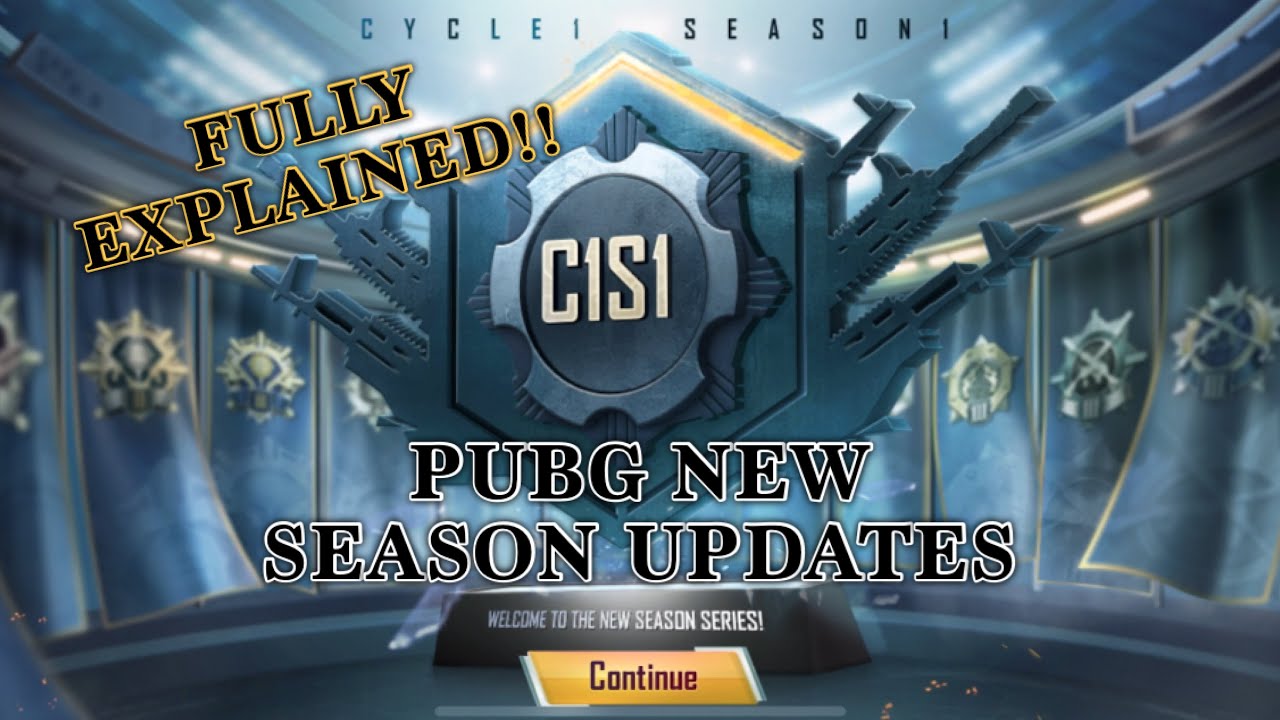PUBG CYCLE 1 SEASON 1 EXPLAINED !! New update - YouTube
