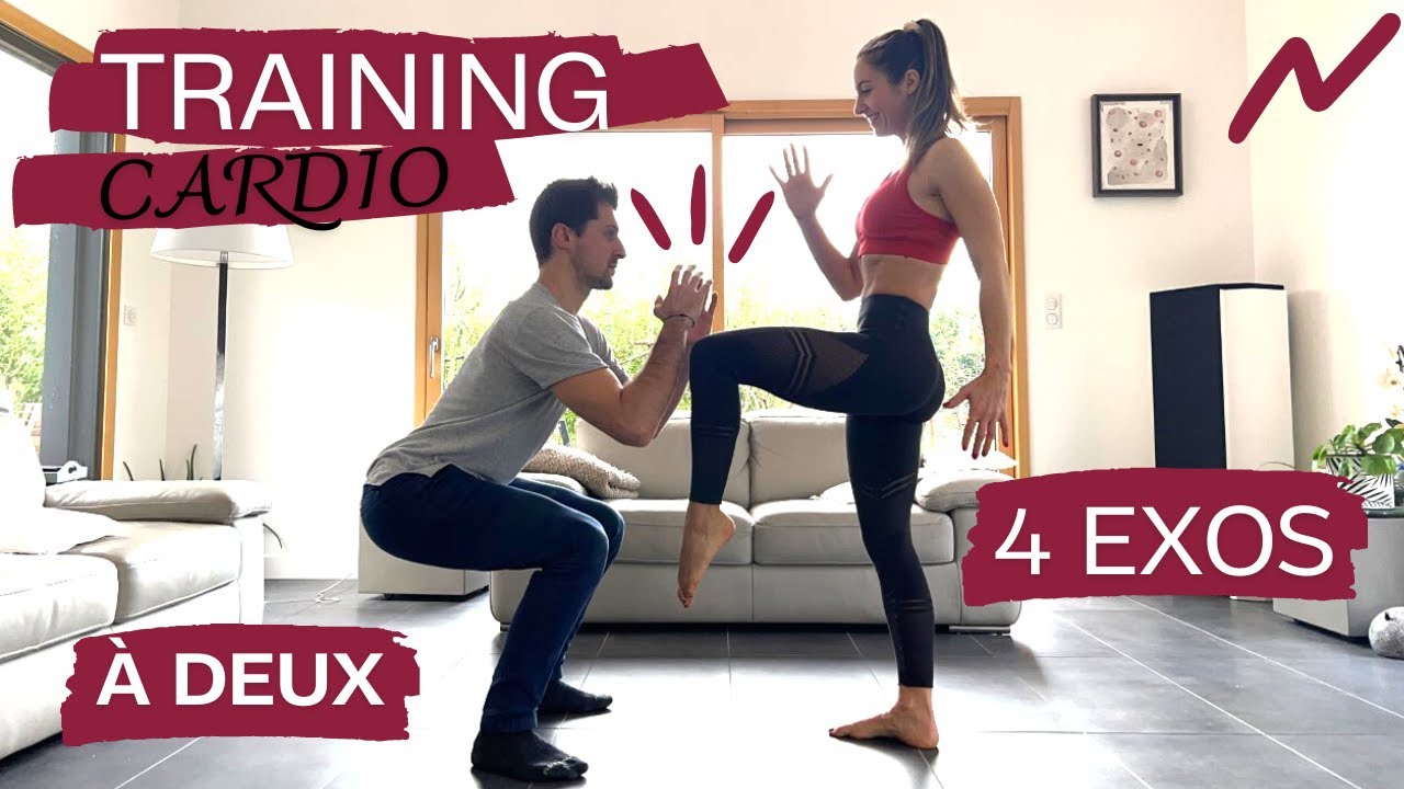Training à deux - 4 exercices de renfo/cardio en binôme - YouTube