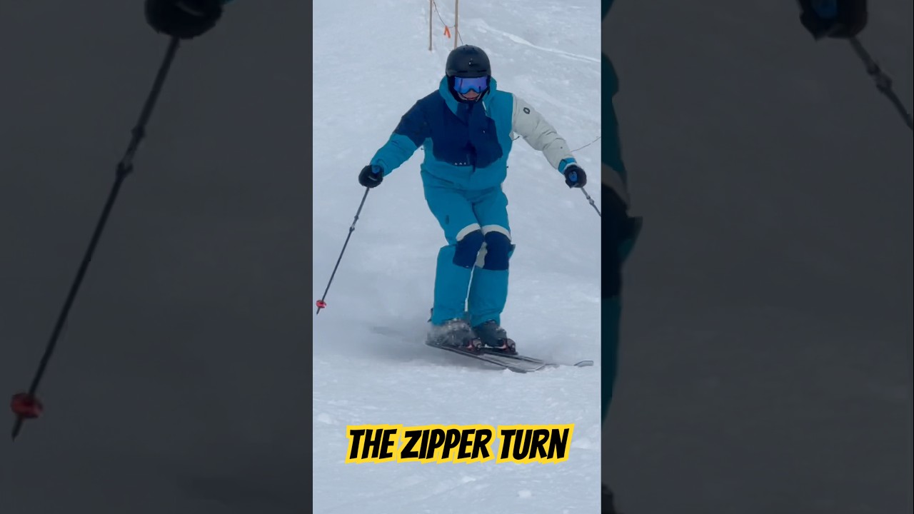 The turn that enhances your moguls skills! The zipper turn 🙌🥇🎿 #skiing ...