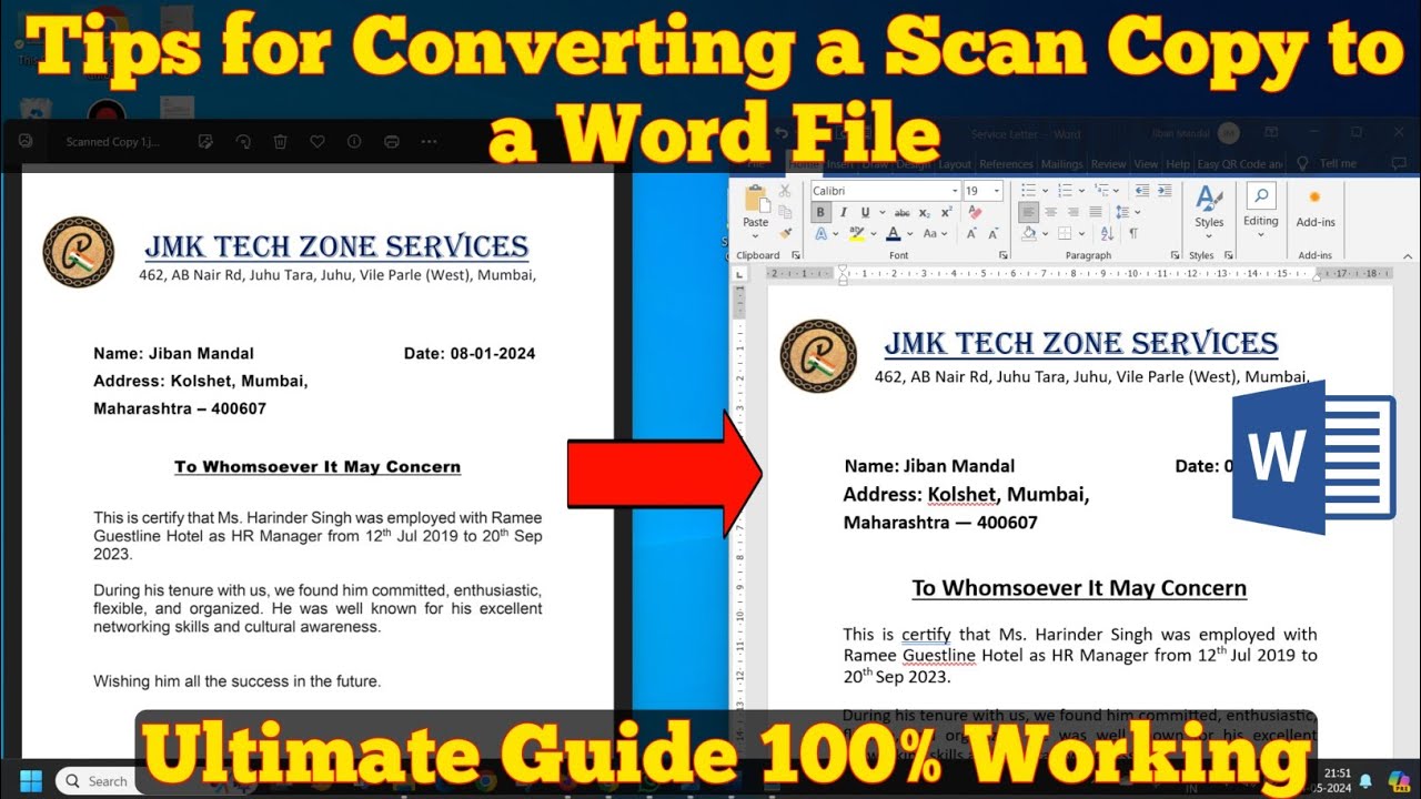 Tips for Converting a Scan Copy to a Word File | Ultimate Guide - YouTube