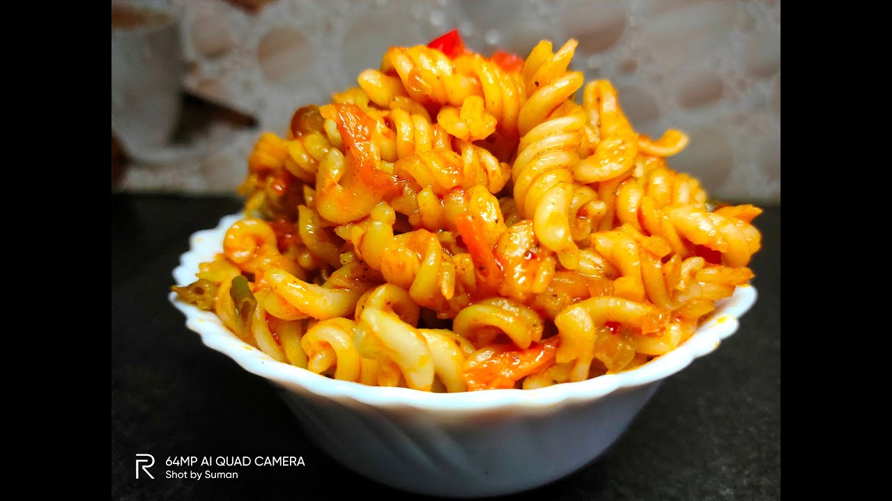 Indian Style Pasta Recipe | Spicy Masala Pasta | Quick & Easy Masala ...