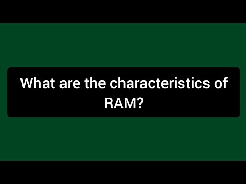 What are the characteristics of RAM? #easylearneverything.1onlinefree ...