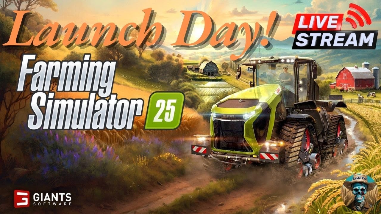 Launch Day Stream! - Multiplayer - Farming Simulator 25 - FS25 - YouTube