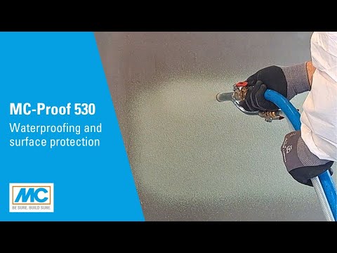 Waterproofing and surface protection with MC Proof 530 - YouTube