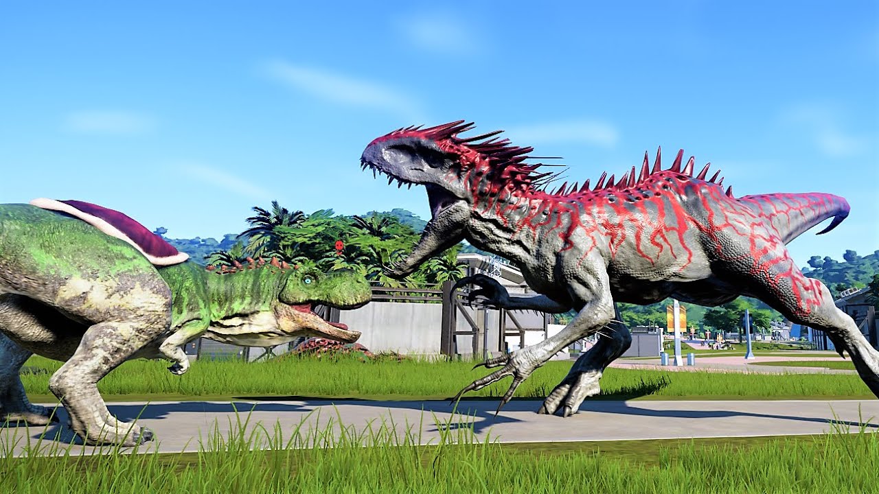 Indominus Rex MAX Level Monster Hunter Jurassic World Evolution ...