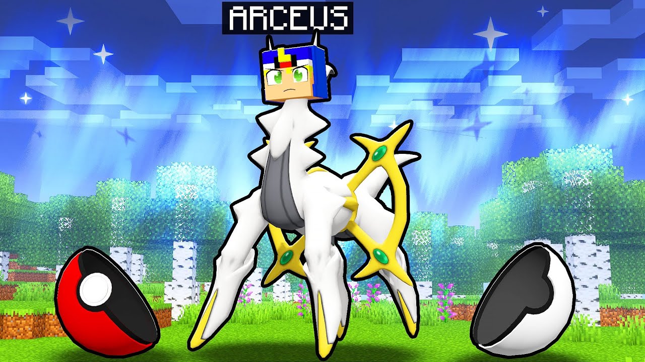 NASCI como um ARCEUS no Minecraft! - YouTube