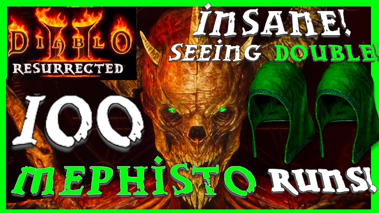 DOUBLE SHAKO!? 100 Mephisto Runs Diablo 2 Resurrected - YouTube