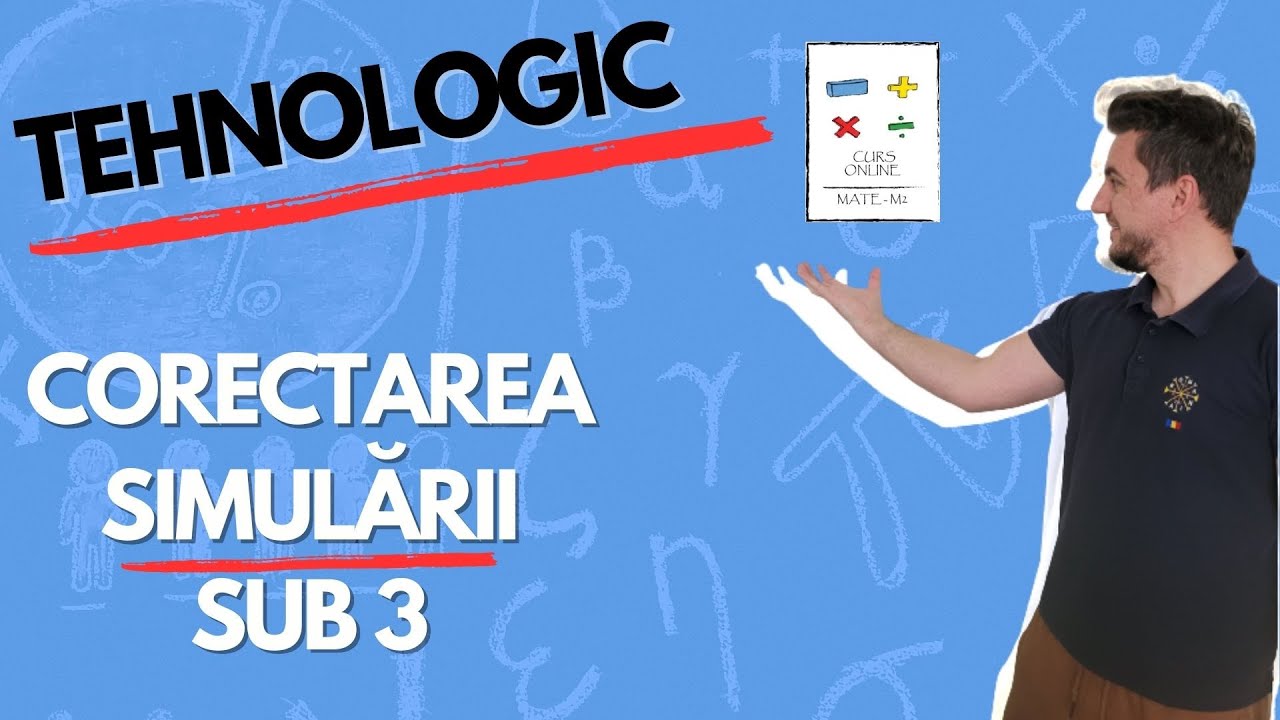 Rezolvare Simulare Tehnologic Martie 2023 SUB III Integrale - YouTube