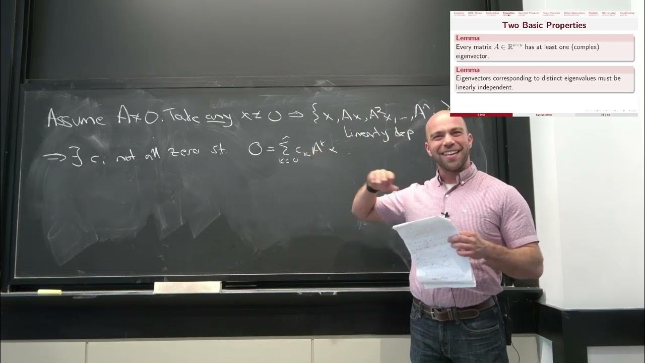 Applied Numerical Algorithms, fall 2023 (lecture 8): Eigenvalue iteration, deflation - YouTube