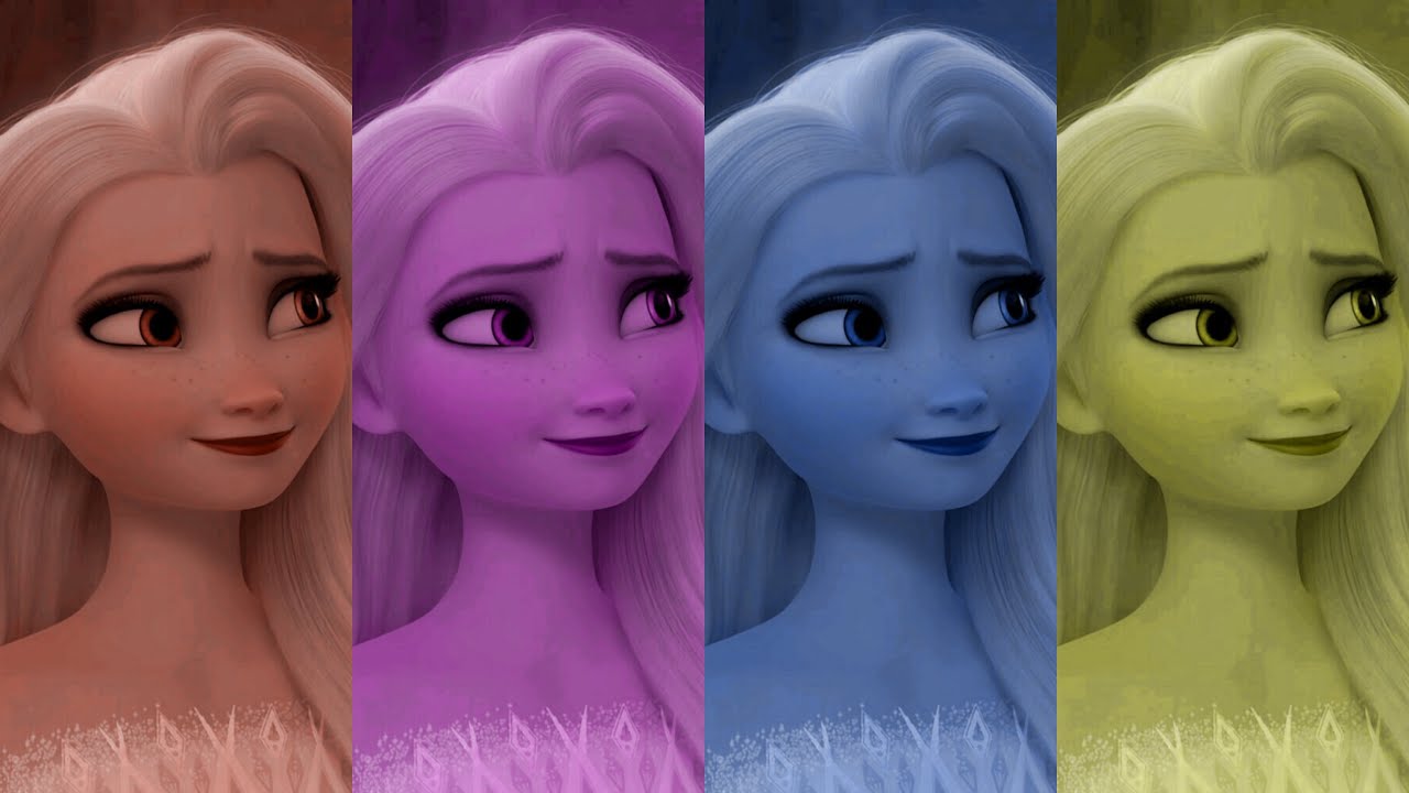 Elsa’s Transformation In Rainbow Colors - YouTube