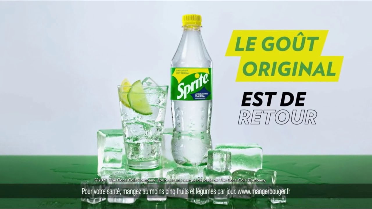 Sprite "le goût original est de retour" Pub 10s - YouTube